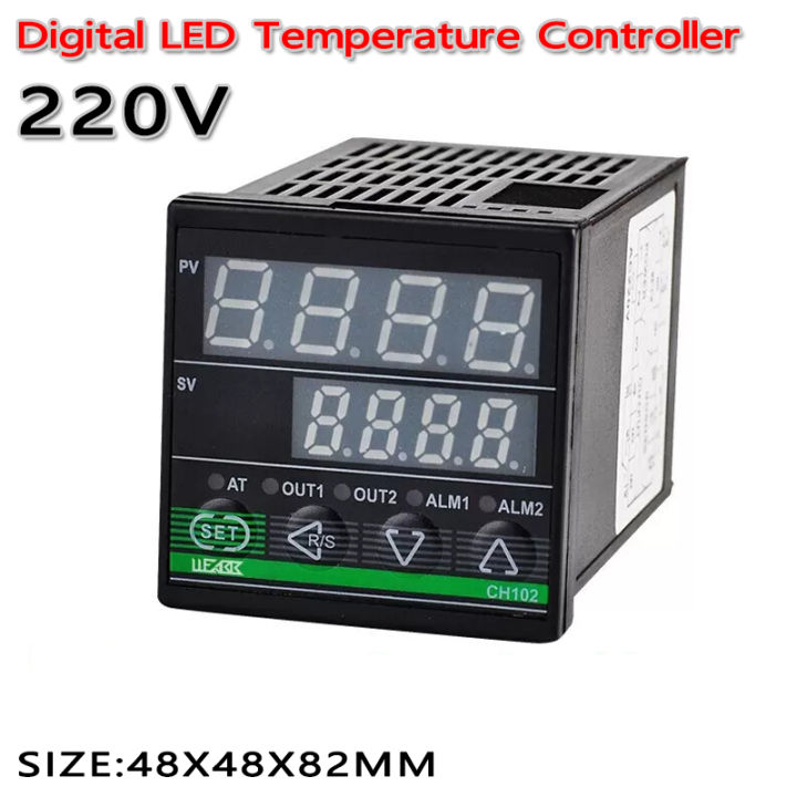 New 220V Digital LED Temperature Controller 10A Thermostat Control ...