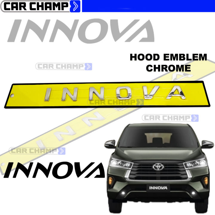 Toyota Innova 2016 to 2024 Hood Emblem Chrome 2017 2018 2019 2020 2021 ...