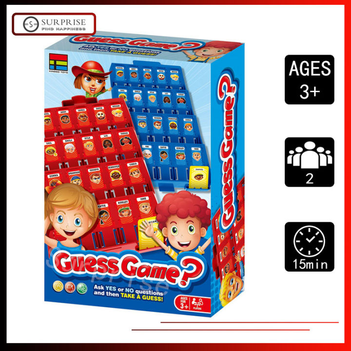 Guess Game Who Is It Board Game Funny Family Guessing Game Kids ...