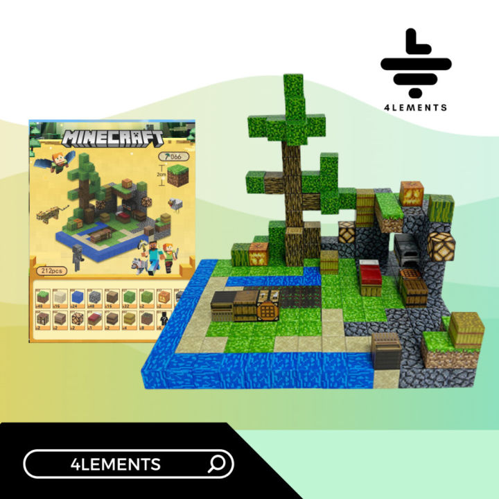 (พร้อมส่ง) MINECRAFT MAGNET BLOCK BIG SET (ของเล่นตัวต่อ) (ฝึกจินตนาการ ...