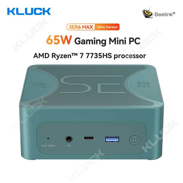 2023 New Beelink SER6MAX Gaming Mini PC Ryzen 7 7735HS Up to 65W TDP ...