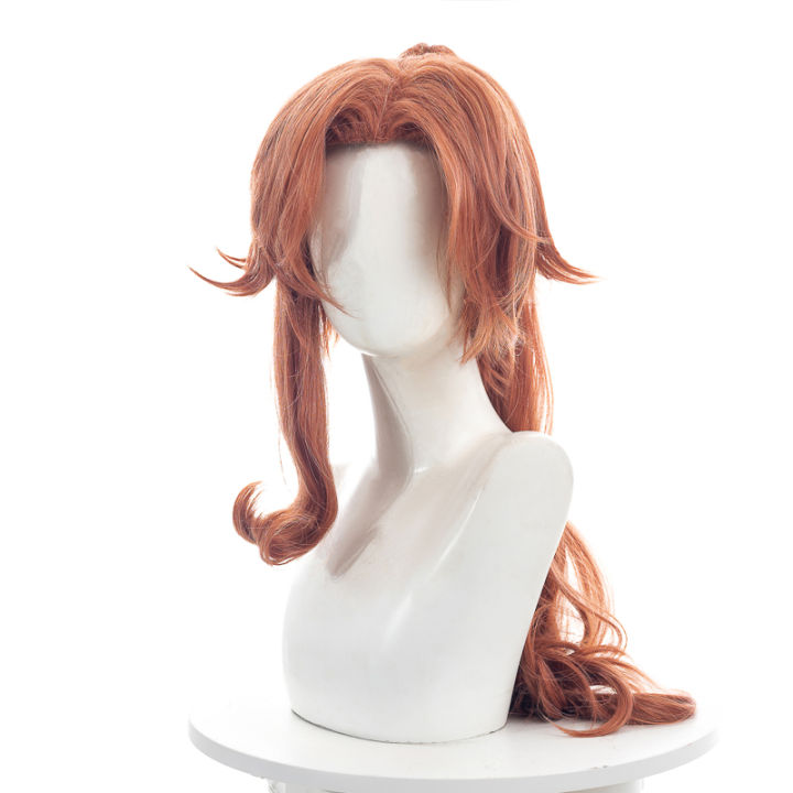 Lol League of Legends Phantom Team Miss Doom female gun cos wig orange ...