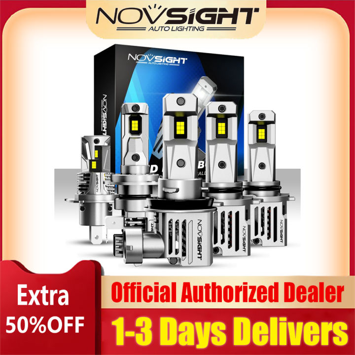 Novsight 1 Pair (2pcs) A500 N66 H4 H7 H11 9005 HB3 9006 HB4 80W/pair 18000LM high low beam high ...