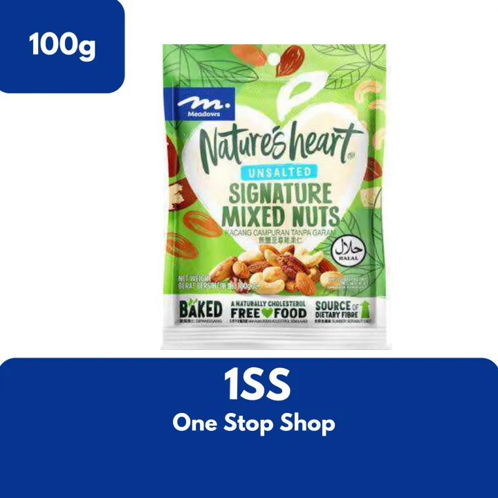 Meadows Nature's Heart Unsalted Mixed Nuts, 100g | Lazada PH