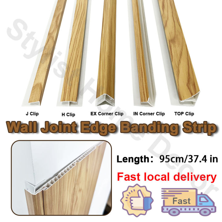 95CM PVC j-clip U-Shaped Edge Closing Strip/PVC Panel Ceiling & Wall ...
