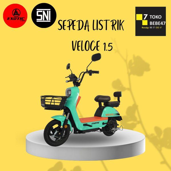 SEPEDA LISTRIK VELOCE 1.5 VELOS 1.5 EXOTIC PACIFIC GARANSI RESMI ...