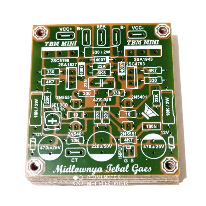 PCB Power Amplifier TBM Mini Midlow Tebal | Lazada Indonesia