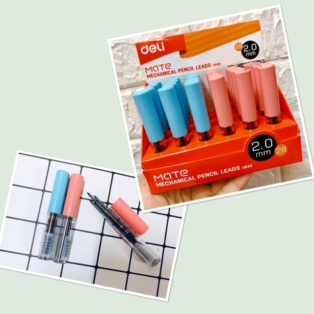 Ruột bút chì kim Deli U699 2B ngòi 2.0mm | Lazada.vn