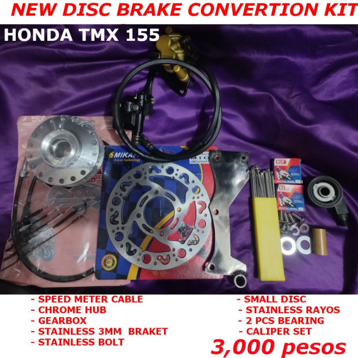 New HONDA TMX 155 "LIGHTEN" DISC BRAKE Conversion Kit 3,000 | Lazada PH