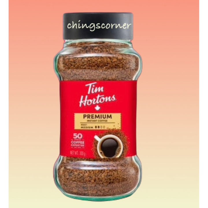 Tim Hortons Premium Instant Coffee Big Bottle 300g Canada Expiry