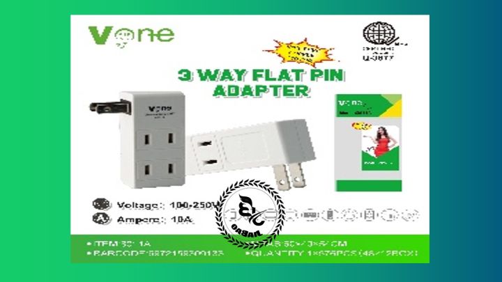 JB 3 Way Flat Pin Power Adaptor Socket 2022 | Lazada PH