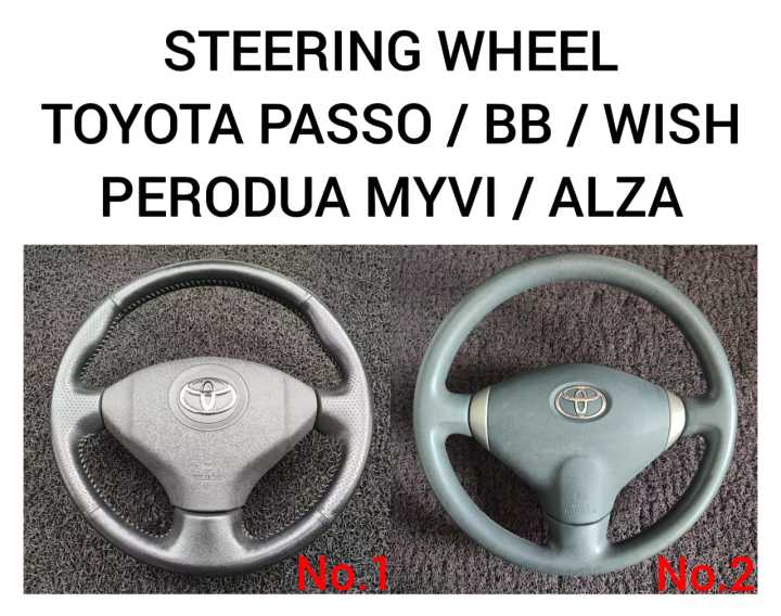 Steering Wheel / Roda Stereng / Toyota Passo BB Wish Myvi Alza / Roda ...