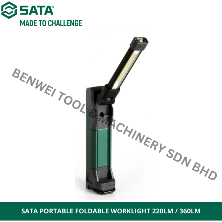 SATA PORTABLE FOLDABLE WORKLIGHT 220LM & 360LM / WORKLIGHT / LED LIGHT ...