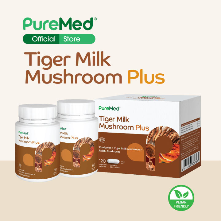 [Official Store] PureMed Tiger Milk Mushroom Plus Lung Health ...