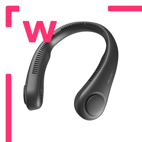 Neck fan Neck cooler Portable fan 3-stage airflow adjustment Neck fan ...