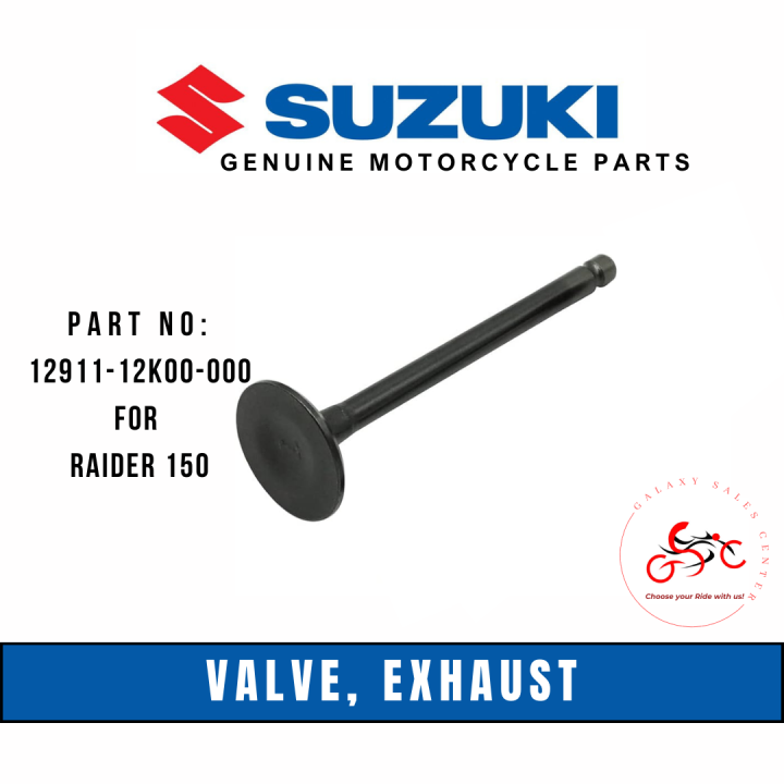 SUZUKI ORIGINAL VALVE EXHAUST 12911-12K00-000 FOR RAIDER 150 | Lazada PH