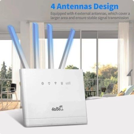 4G LTE Wi-Fi Router, 150mbps Wi-fi Modem Router with SIM Card Slot ...