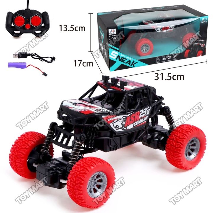 RC Jeep Monster Truck Off Road Sneak 4 x SUV Remote Control Car Set ...