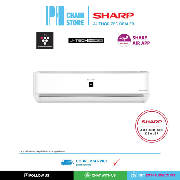 SHARP 1.0HP-2.5HP AIoT J-TECH INVERTER PLASMACLUSTER AIR CONDITIONER ...