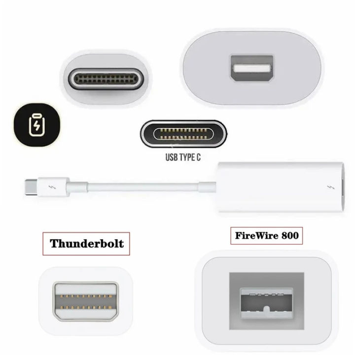 Thunderbolt 2 3 To FireWire 800 Adapter Thunderbolt To RJ45 Fire 1394B ...