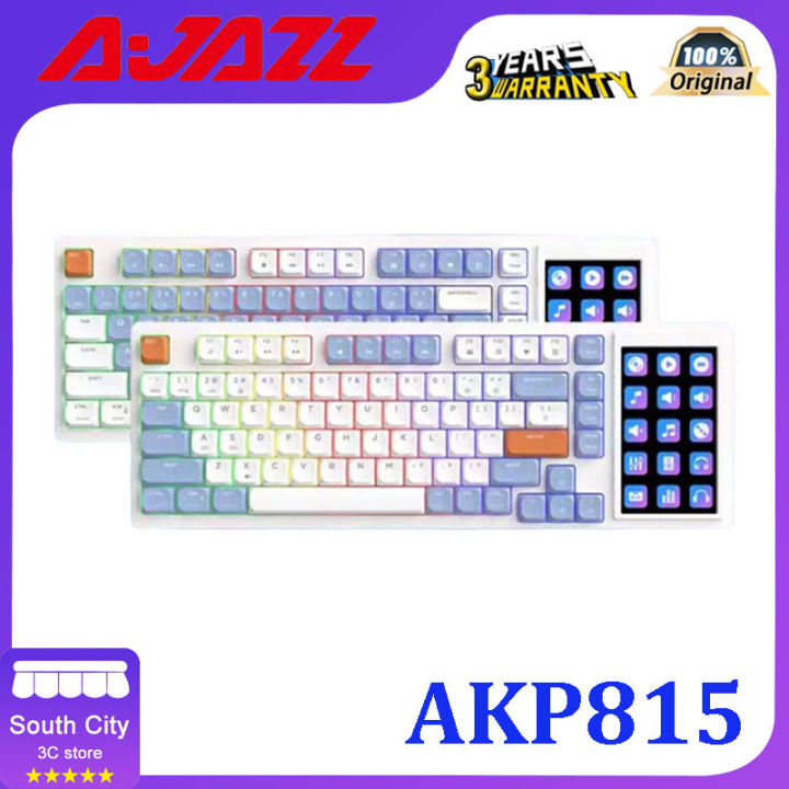 AJAZZ AKP815 Mechanical Keyboard Wired RGB Touch Screen Visual ...
