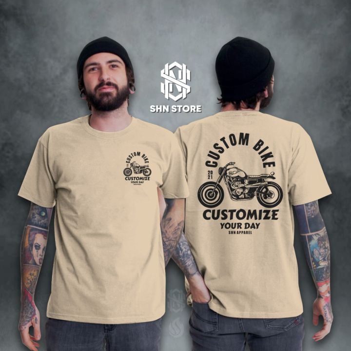 Kaos Motor Custom Motorcycle Baju Motor Custum Kaos Distro Pra | Lazada ...