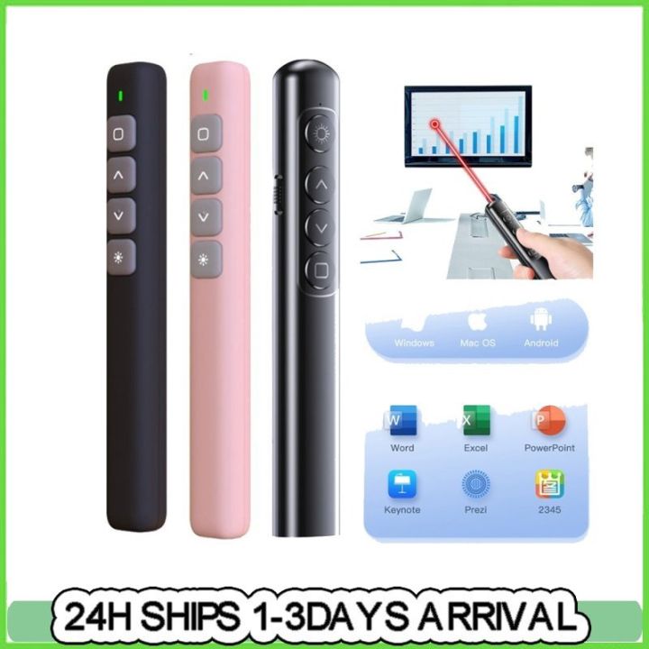 2.4GHz Wireless PPT Presenter 100m Remote Control PPT Presenter Pen ...