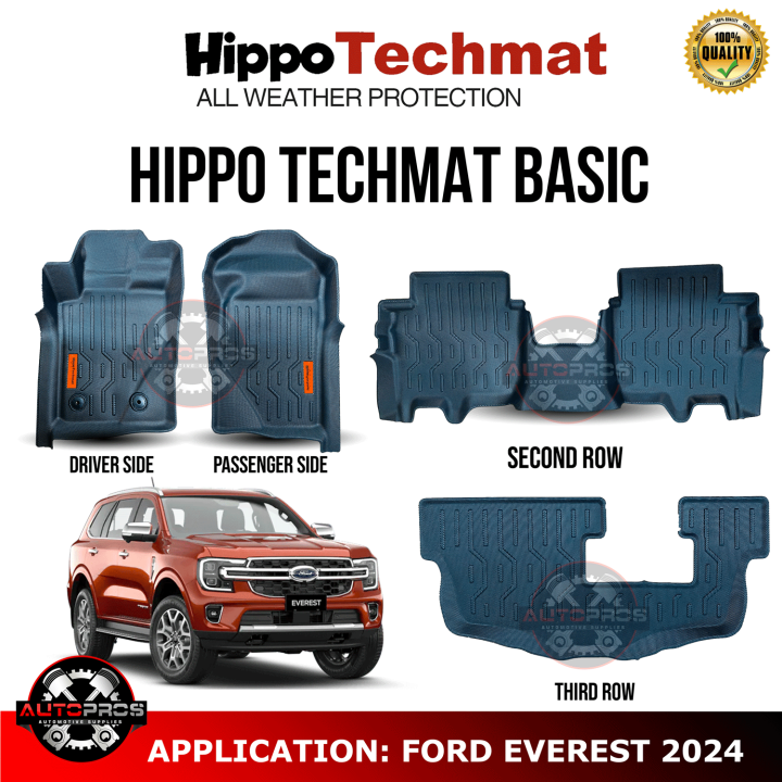 Hippo Techmat Deep Dish Matting for Ford Ranger Raptor / Wildtrak 2012 ...