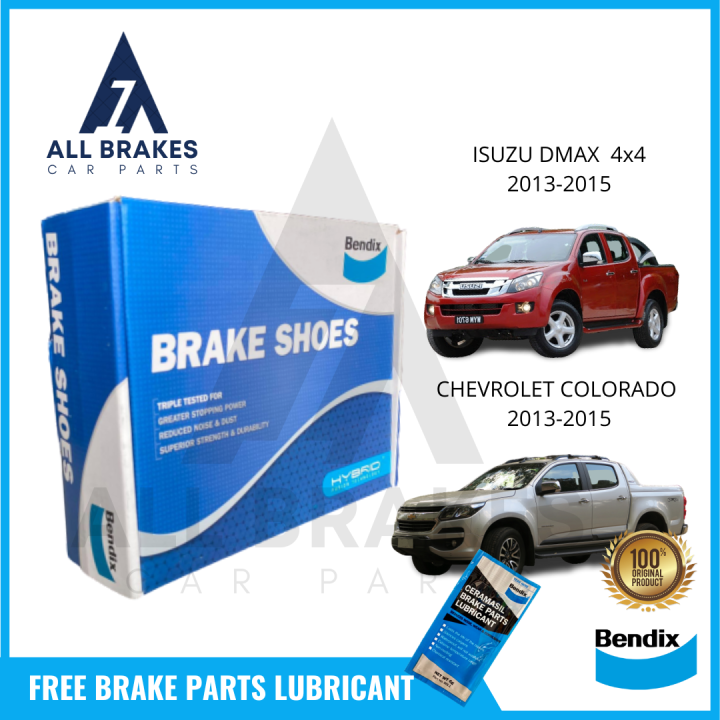 Bendix Brake Shoe for Isuzu DMAX, MuX, Chevrolet COLORADO 2013-2021 (DS ...