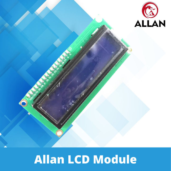 Allan LCD1602+I2C LCD 1602 module Blue screen IIC/I2C for arduino LCD1602 Adapter plate Yellow ...