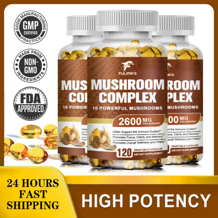 Lion's Mane Capsules - Organic Lion's Mane Mushroom Extract for ...