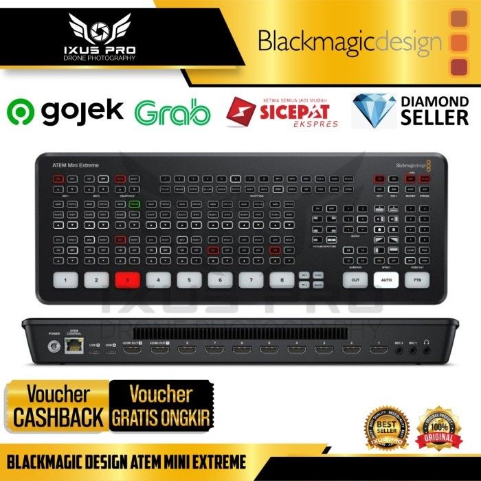 Blackmagic Design ATEM Mini Extreme Mixer Live Streaming 8 Input HDMII ...