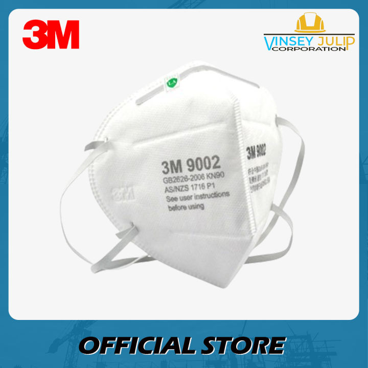 5 Pieces 3M™ 9002 Particulate Folding Dust Mask KN90 Respirator | Lazada PH