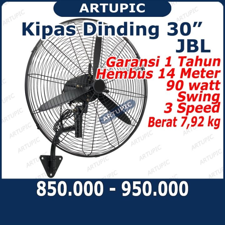 Miles Hudson Kipas Dinding Wall Fan 30 inch JBL Kipas Angin Kandang Ayam Gudang Industri 30 ...