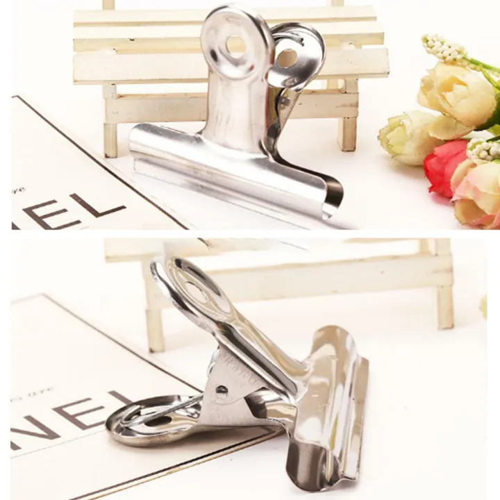 Heavy Duty Bulldog Clips Large Metal Binder Clips Office Paper Clamps ...