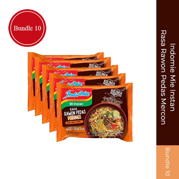 Indomie Mie Instant Rasa Rawon Pedas Mercon 10pcs Lazada Indonesia