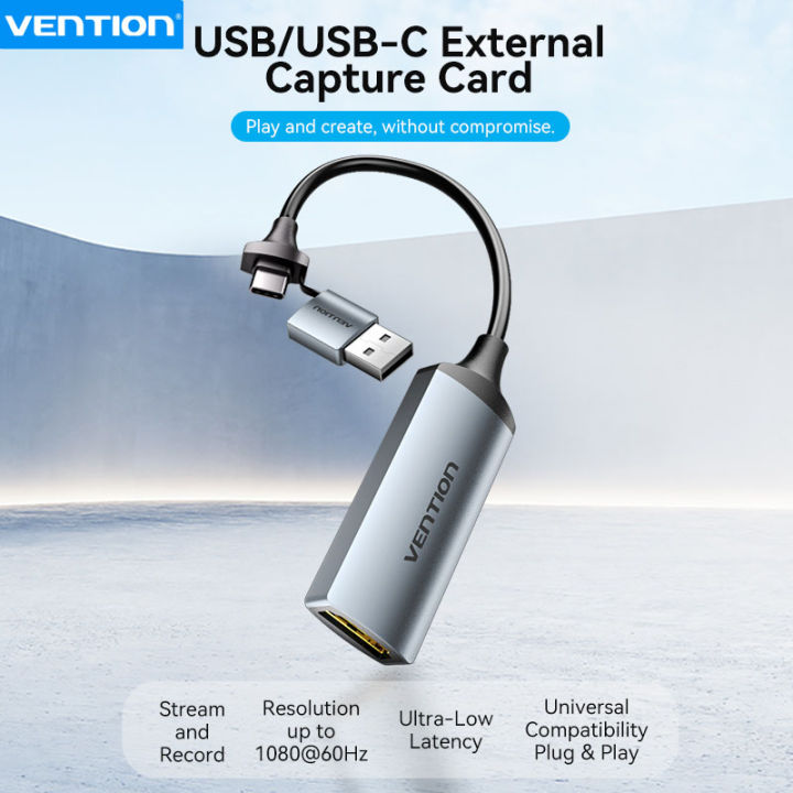 Vention HDMI Video Capture Card Live Image 4K 60HZ HD USB A Type C ...