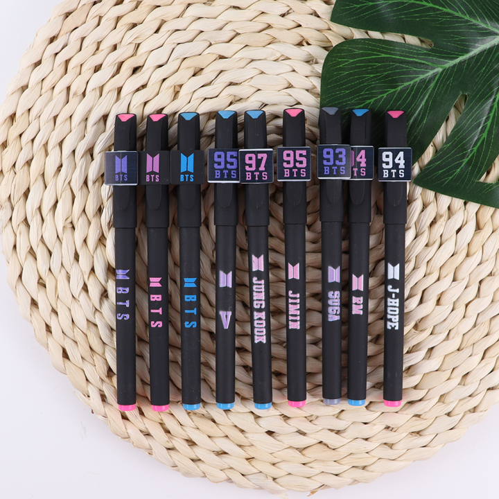 2 pcs/set BTS Ball Pen BT21 Blackpink EXO Ateez GOT7 IKON NCT Twice ...