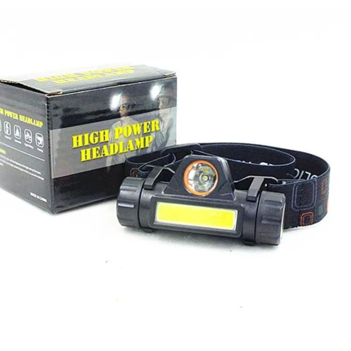 READY (COD) Senter Kepala Mini Head Lamp Led COB Rechargeable Plus ...