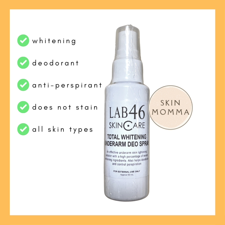 Lab46 Total Whitening Underarm Deodorant spray 50ml | Lazada PH