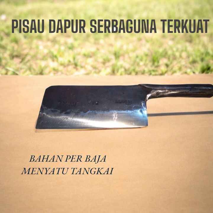 PISAU CINCANG DAGING & TULANG DARI BAJA SPRING STEEL KERAS KUAT ...
