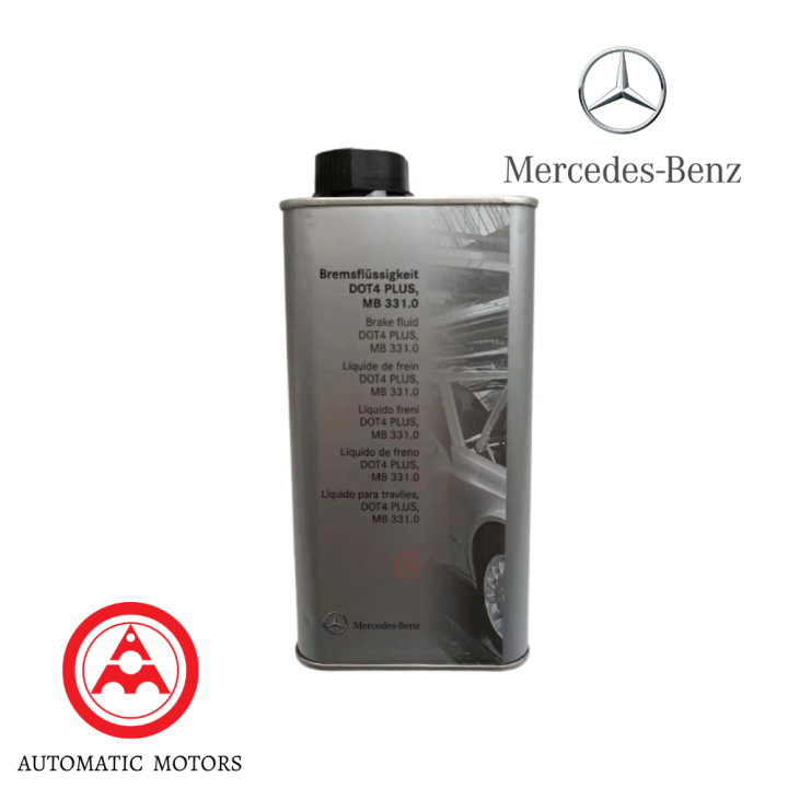 Original Mercedes Benz DOT4 Brake Fluid Yellow 1Lit All-Model (Made In ...