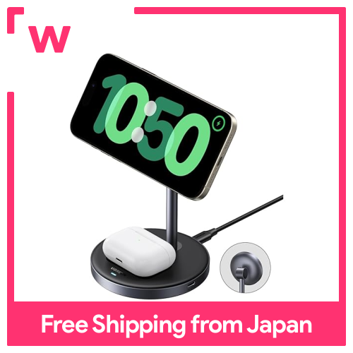 UGREEN MagFlow Qi2 Wireless Charger 2 in 1 magsafe compatible 15W fast ...