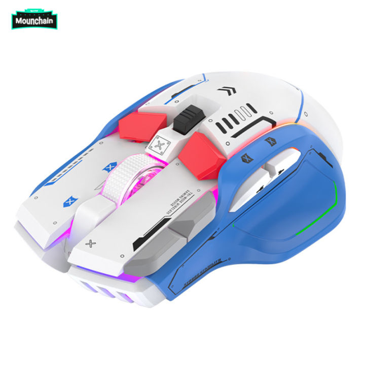 Wireless Mouse 4000DPI 11 RGB Lighting Modes Wireless Mouse Ergonomic ...