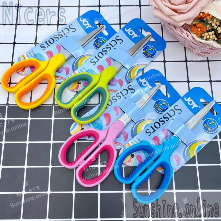 #SD-3607 Joy Scissors 7" ergonomic soft-grip scissors | Lazada PH