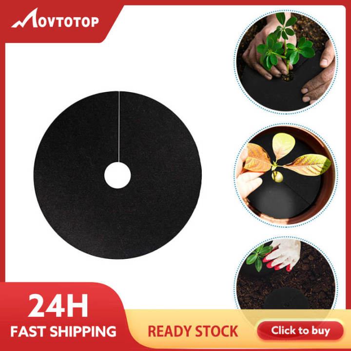30 Pcs Grass Cloth Root Mat Tree Mulch Disc Cover Rings Cabbage ...