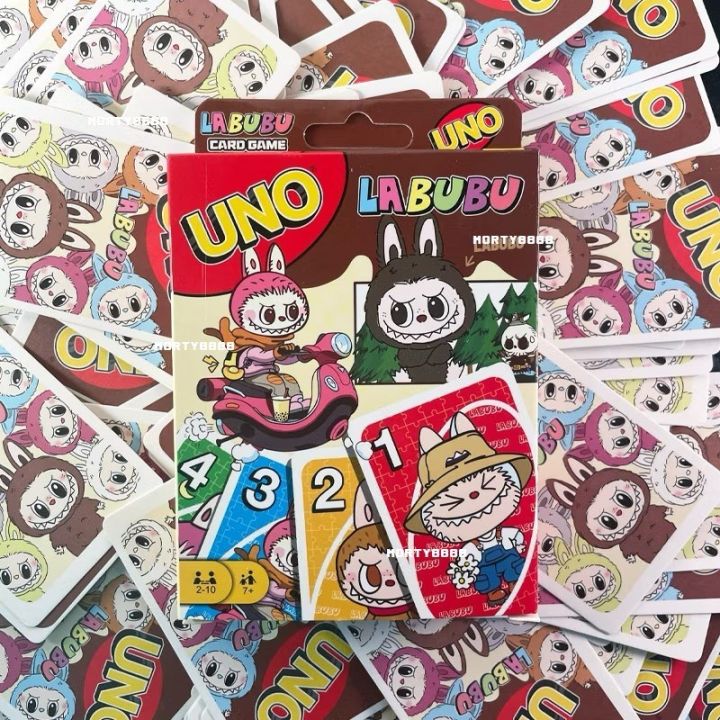 UNO LABUBU Card เกมส์ไพ่ การ์ดไพ่ อูโน่ บรรจุ 108 ใบ การ์ด ไพ่ | Lazada ...