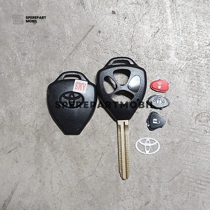 Casing kunci mobil Toyota innova,vios,fortuner,altis 3 tombol | Lazada ...