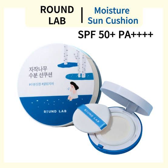 ROUND LAB Birch Moisturizing Sun Cushion SPF 50+ PA++++ 15gr | Lazada ...