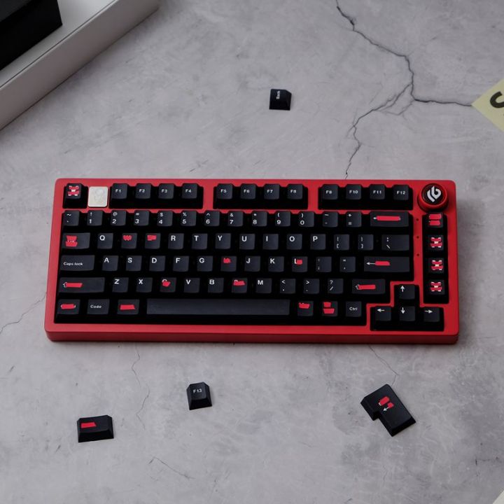 Gmk Redacted Keycap คีย์บอร์ดสีขาวมินิมอลลิสต์ส่วนบุคคล129แป้นรูปร่าง ...